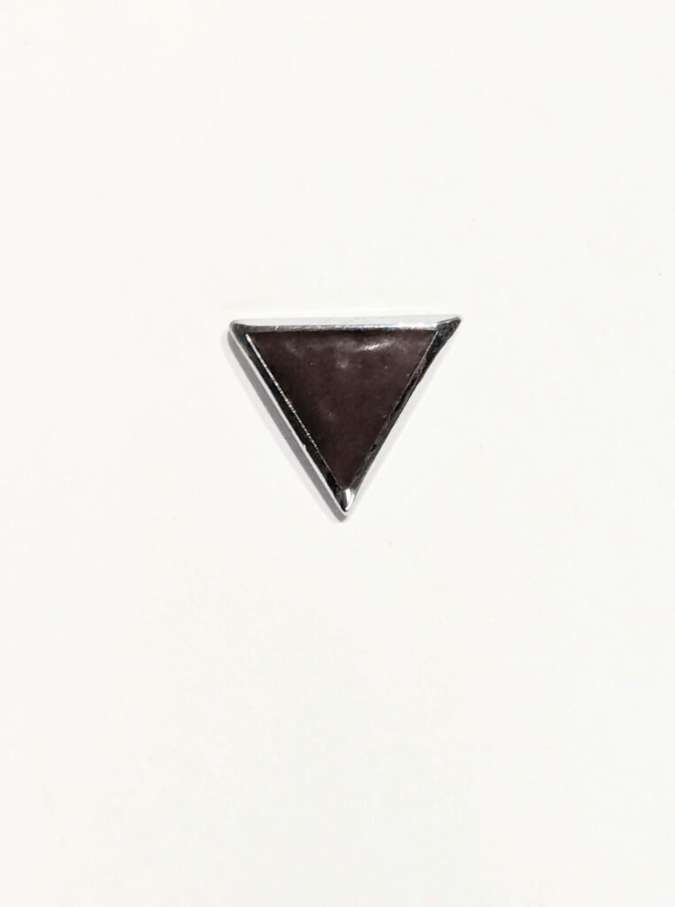 Brown Triangle Anti Nazi Enamel Pin - Freedom Press